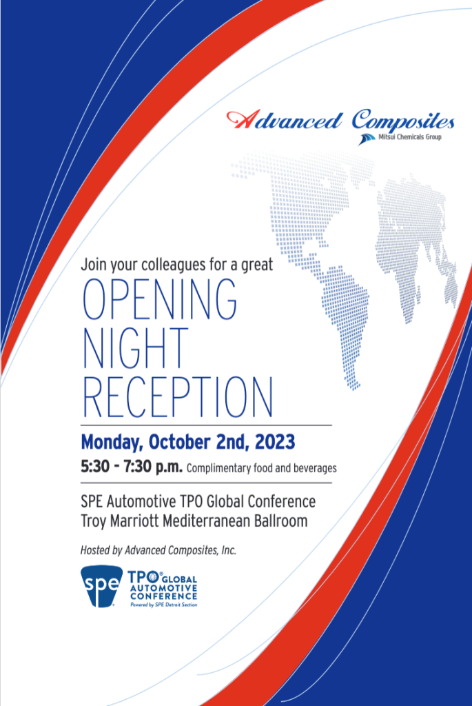 Sponsored Reception Invitations – TPO – Automotive Engineered Polyolefins